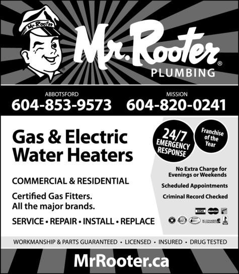 Mr Rooter Plumbing - Maple Ridge, BC | Fraser Valley Local