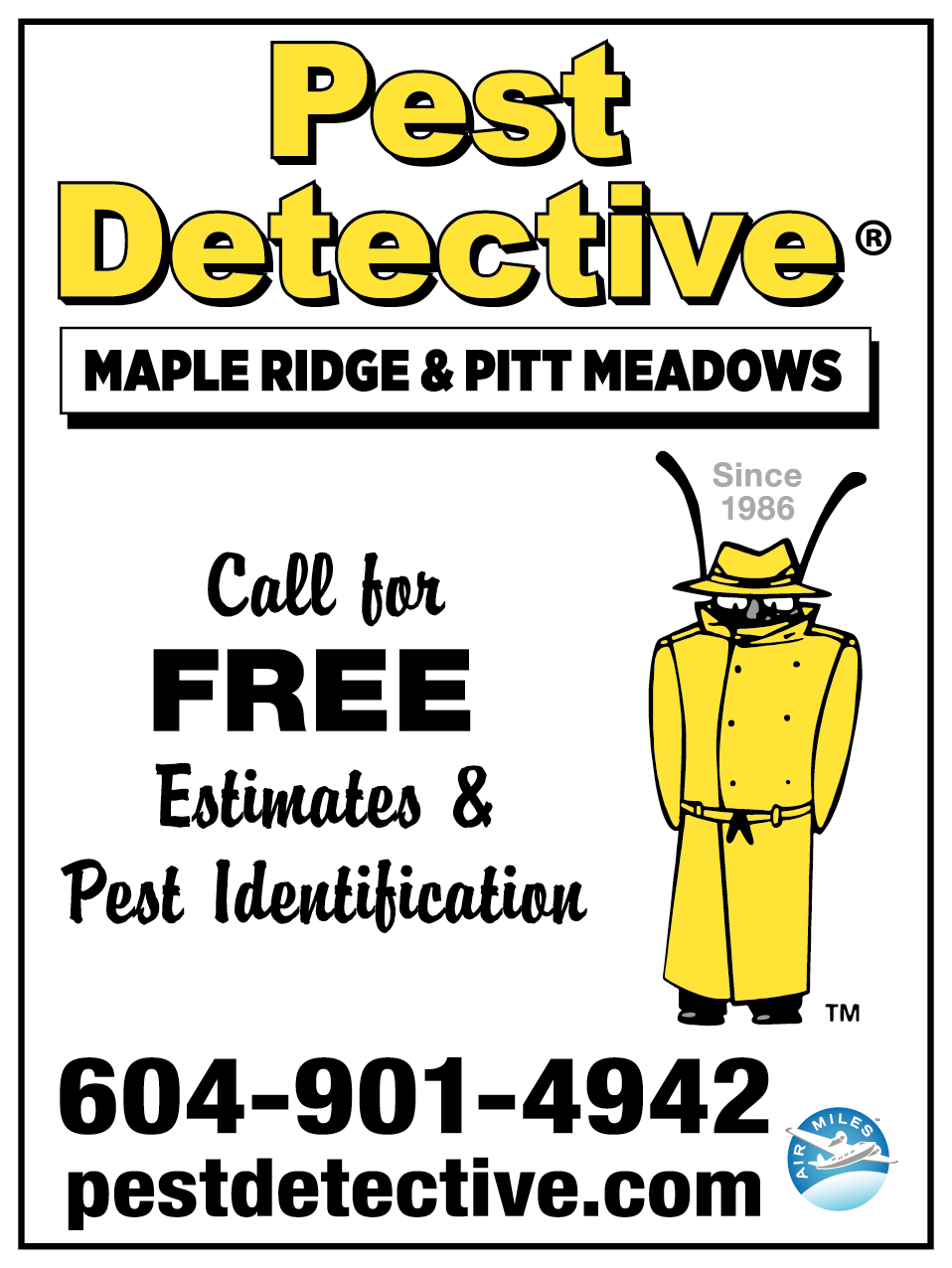 Pest Detective (MAP) - Maple Ridge, BC | Fraser Valley Local